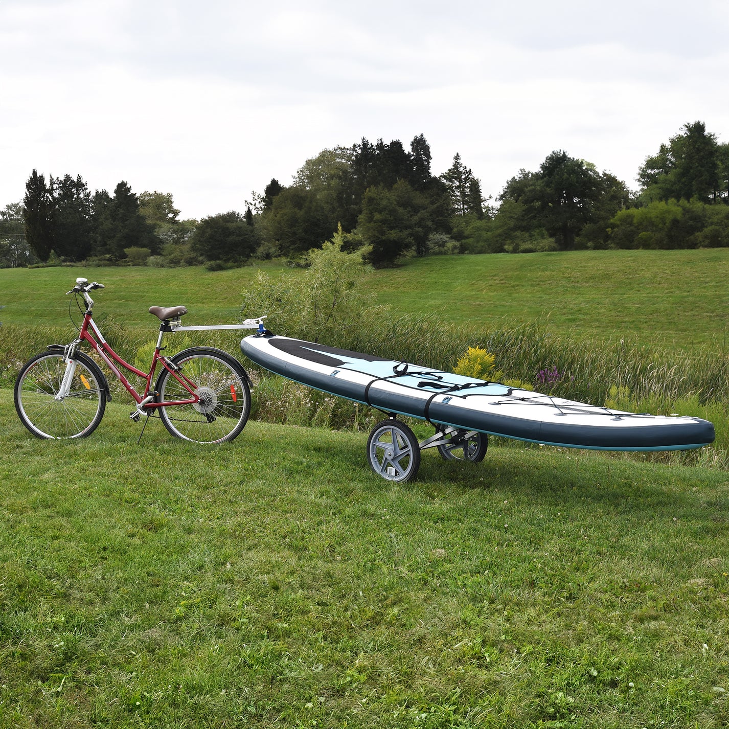 Wike Kayak, Canoe, and Surf Cart - Includes Ultra Lite Smart Stick Tow ...