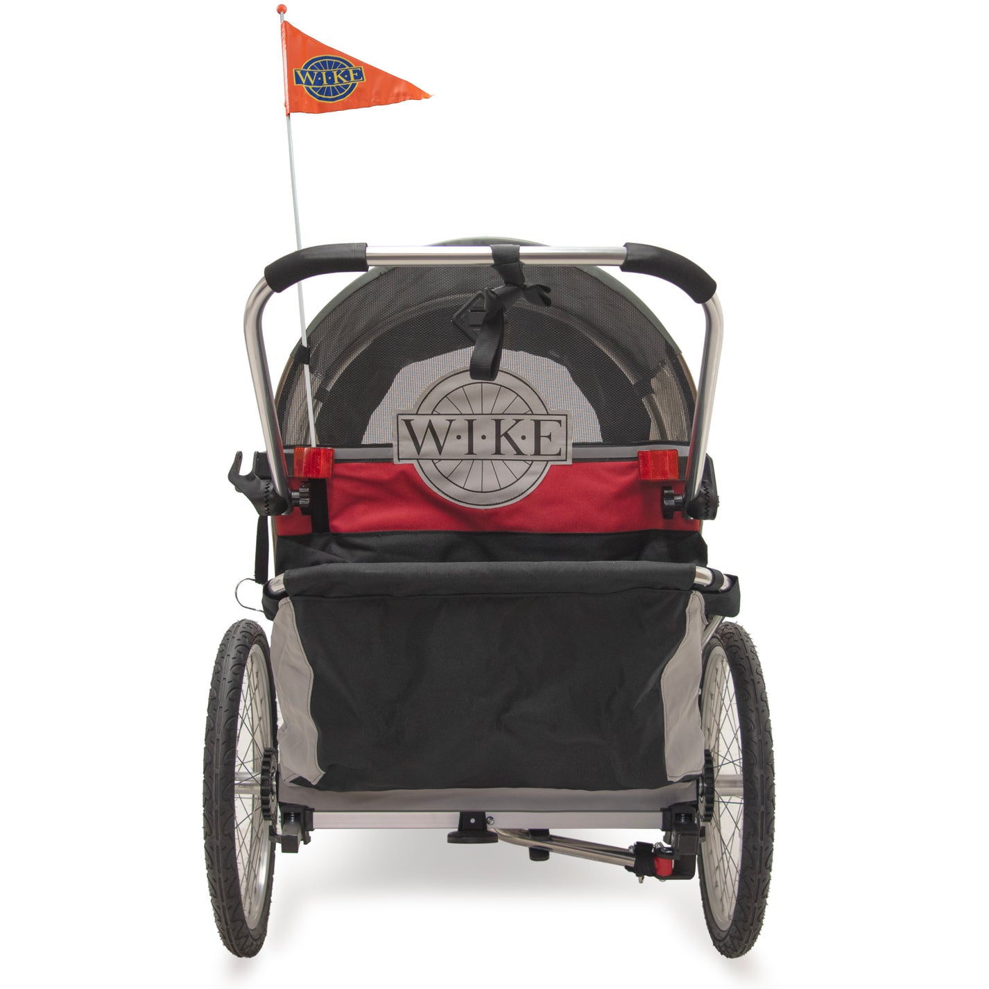 Wike Premium Double Children's Bike Trailer - Includes Stroller and Jo ...